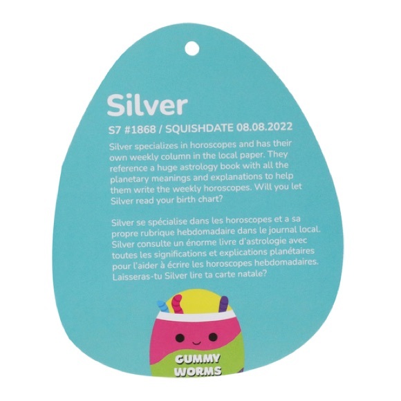 Squishmallows | Toys | Squishmallows Silver The Gummy Worms 75 Plush ...